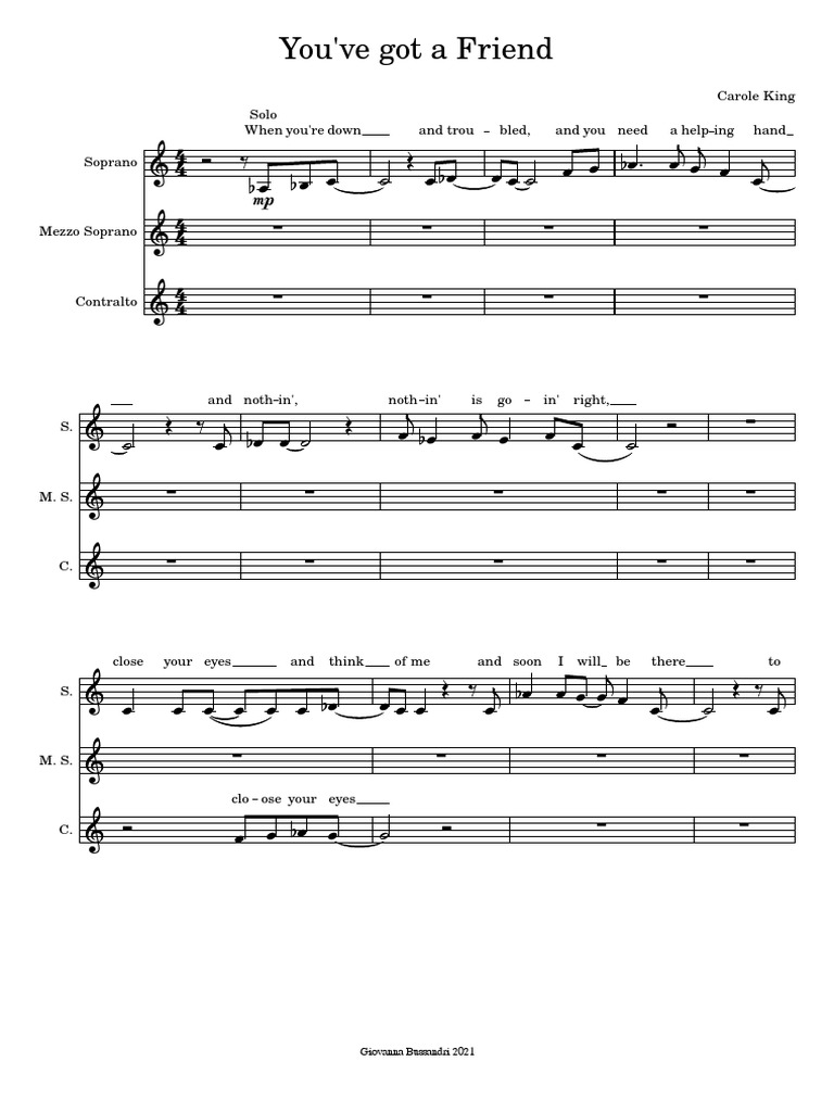 Youve Got A Friend | PDF