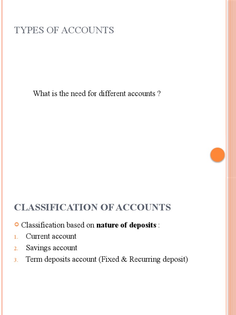 Types of Bank Accounts | PDF | Transaction Account | Payments