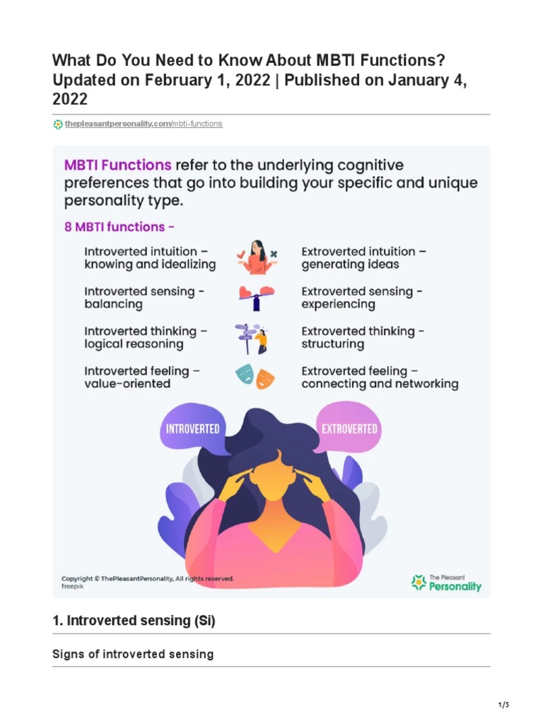 The Cognitive Functions | PDF | Extraversion And Introversion | Thought
