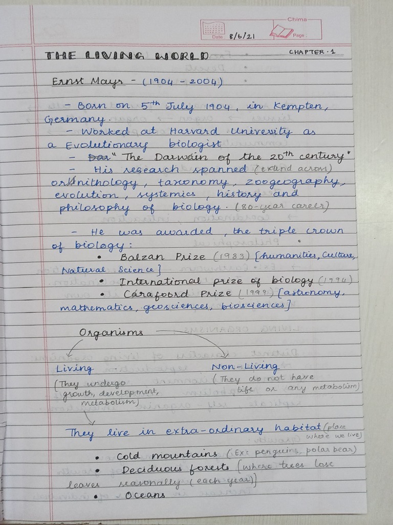 Zoology Notes | PDF