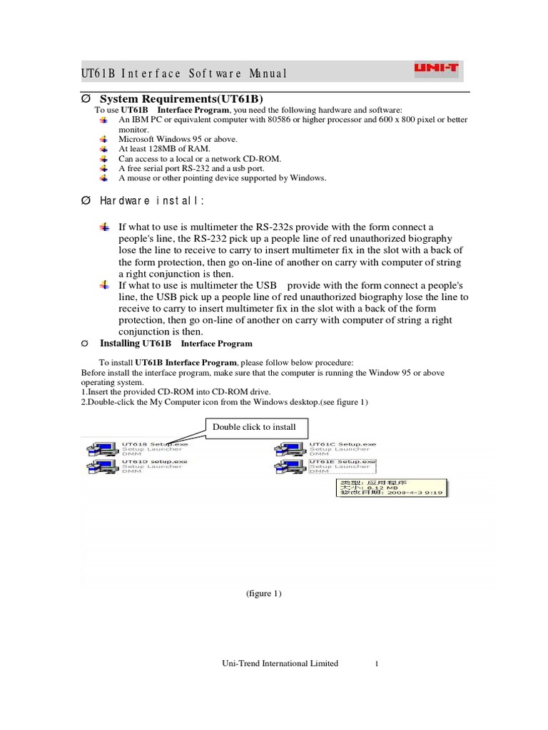UT61B Computer Interface Software | PDF | Icon (Computing) | Graphical User Interfaces