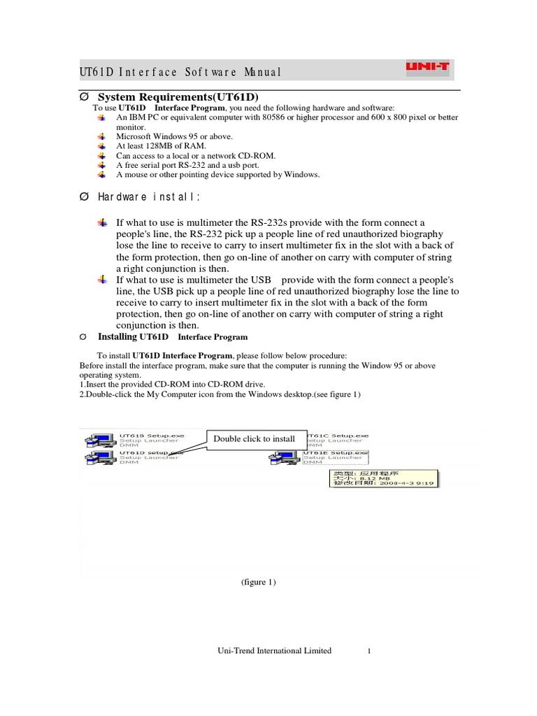 UT61D Computer Interface Software | PDF | Icon (Computing) | Graphical User Interfaces