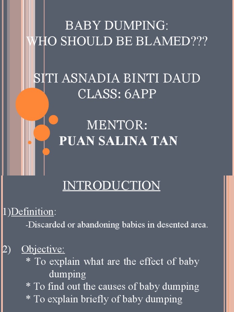 Causes and Effects of Baby Dumping | PDF | Wellness