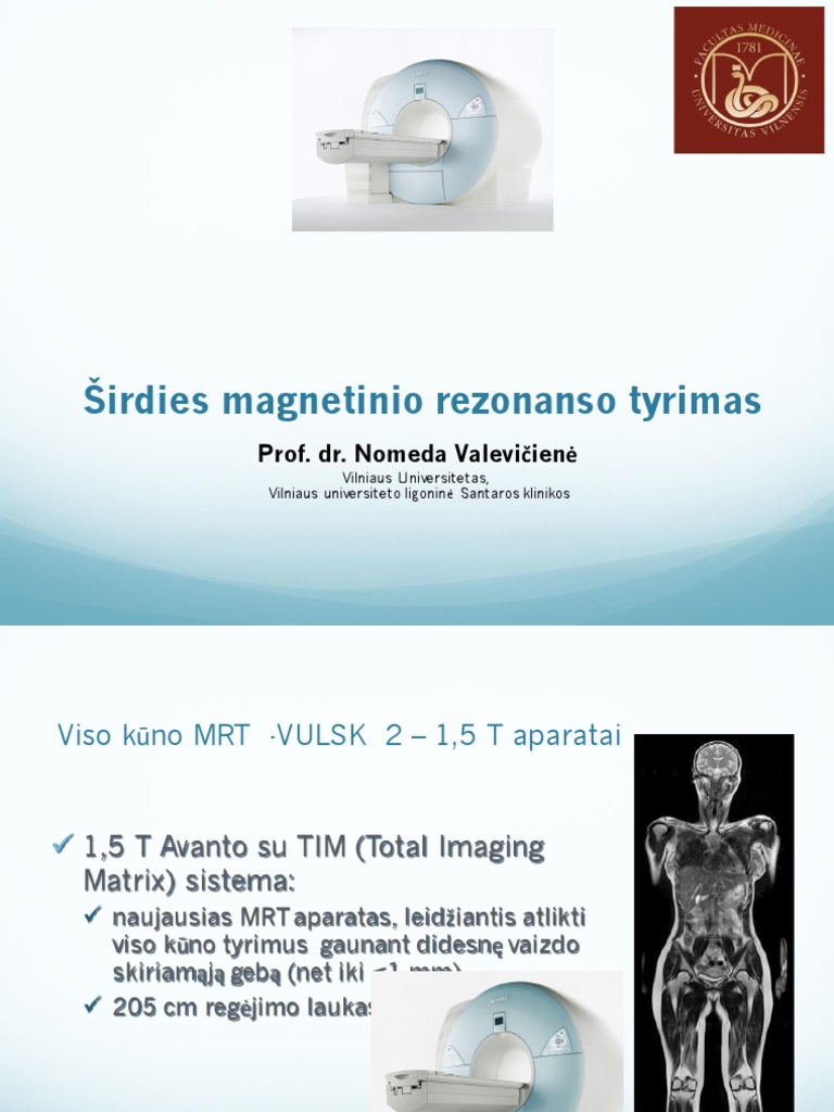 Širdies MRT | PDF