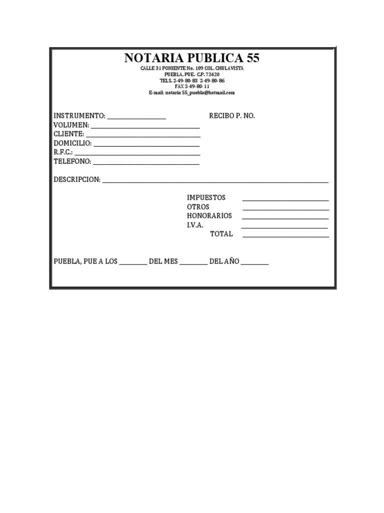 Notaria Publica 55 | PDF