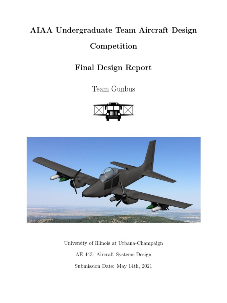 AIAA Aircraft Design Report 2021 | PDF | Aircraft | Empennage