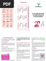 Triptico CA Mama | PDF | Cáncer de mama | Cáncer