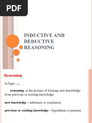 Inductive Vs Deductive Reasoning Worksheet Pdf Deductive Reasoning