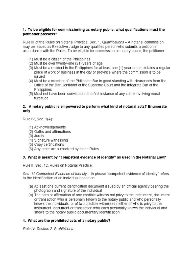 Requirements to Become a Notary Public in the Philippines | PDF ...