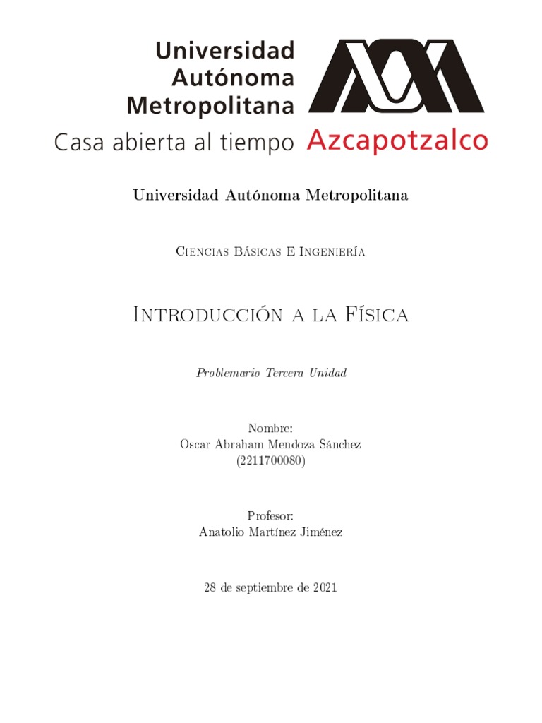 Problemario 3 - Mendoza Sanchez Oscar Abraham | PDF