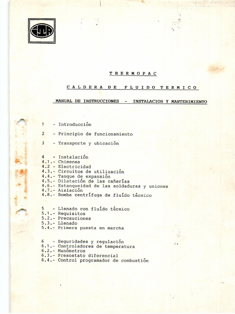 Manual - Thermopac | PDF