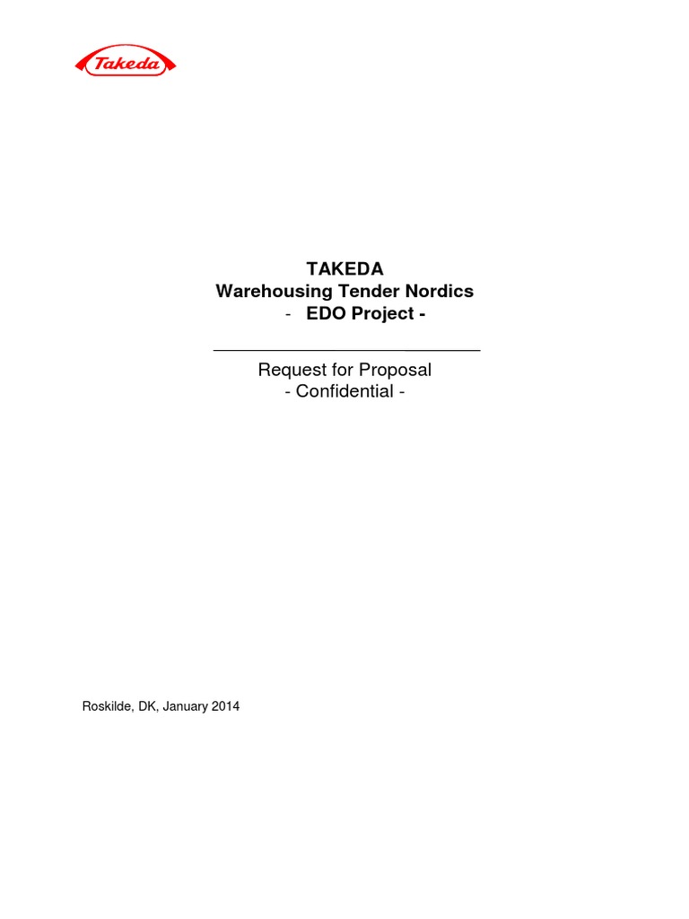 Request For Proposal - Final | PDF | Warehouse | Inventory