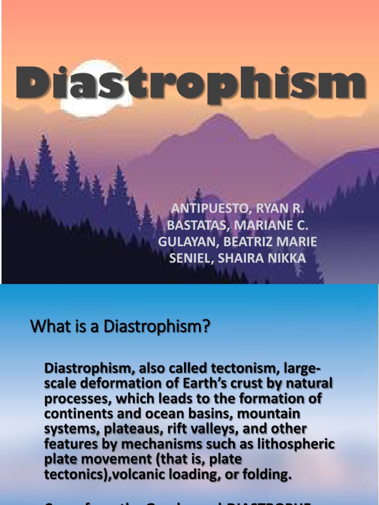 Diastrophism: Antipuesto, Ryan R. Bastatas, Mariane C. Gulayan, Beatriz ...