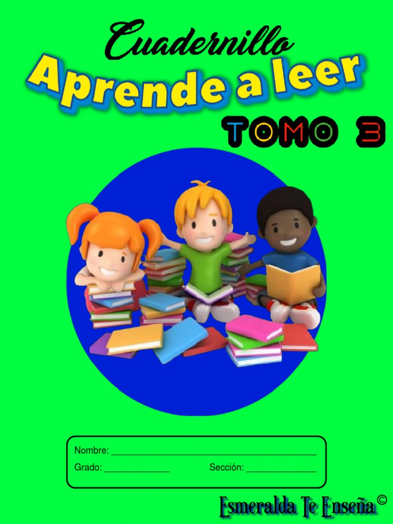 Cuadernillo Aprende A Leer TOMO 3 | PDF | Comunicación humana | Lingüística