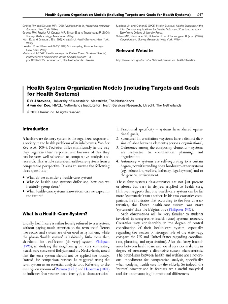 Comparative Analysis of Health Systems | PDF | Health Care | Health System