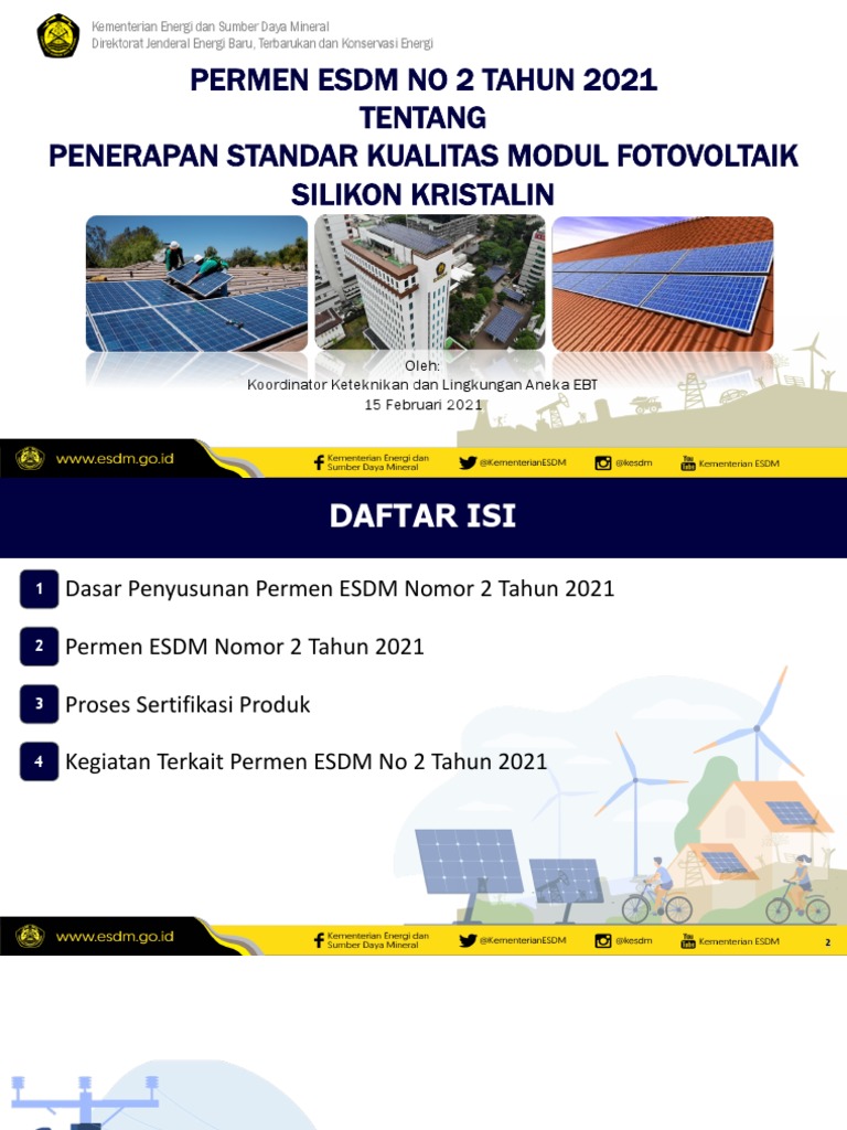 Sosialisasi Permen ESDM No 2 Tahun 2021 | PDF | Sains & Matematika ...