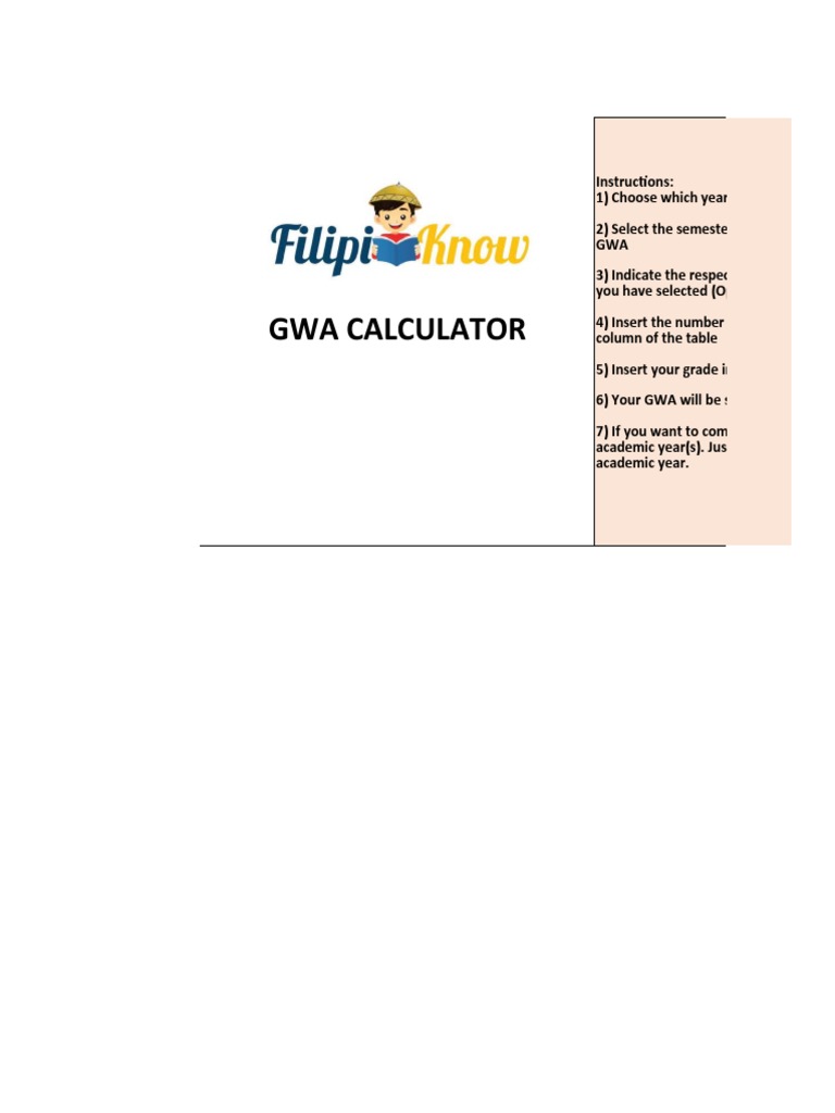 GWA Calculator by FilipiKnow | PDF | Computers | Technology & Engineering
