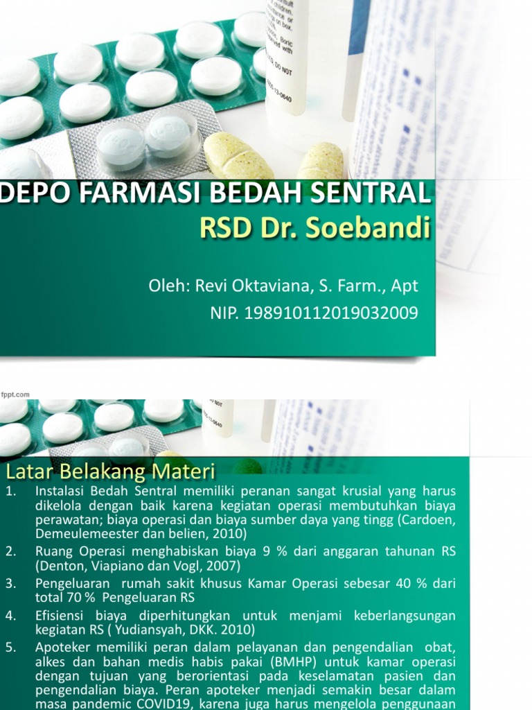 Presentasi Depo Farmasi Bedah Sentral 2021 | PDF | Kesehatan Holistik
