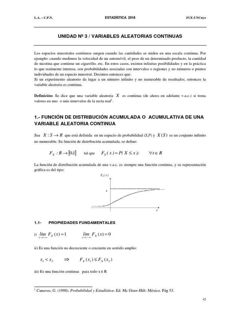 Variable Aleatoria Continua | PDF | Distribución normal | Variable aleatoria