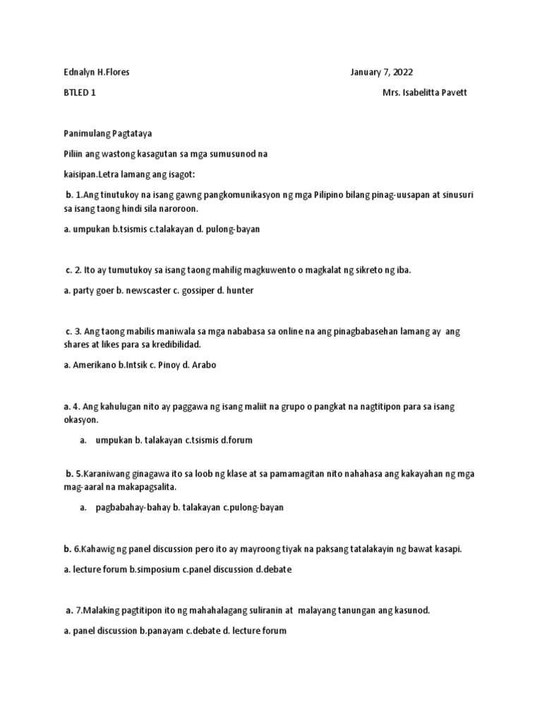 Module 5 Komfil Ednalyn Flores | PDF