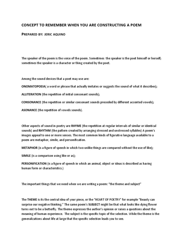 Poem - Punctuations by Patatas | PDF | Poetry | Comma