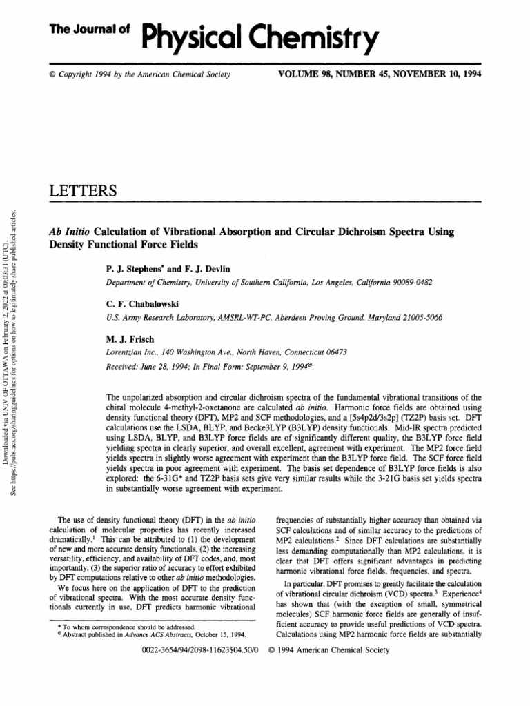 Ab Initio Calculation Of Vibrational Absorption And Circular Dichroism
