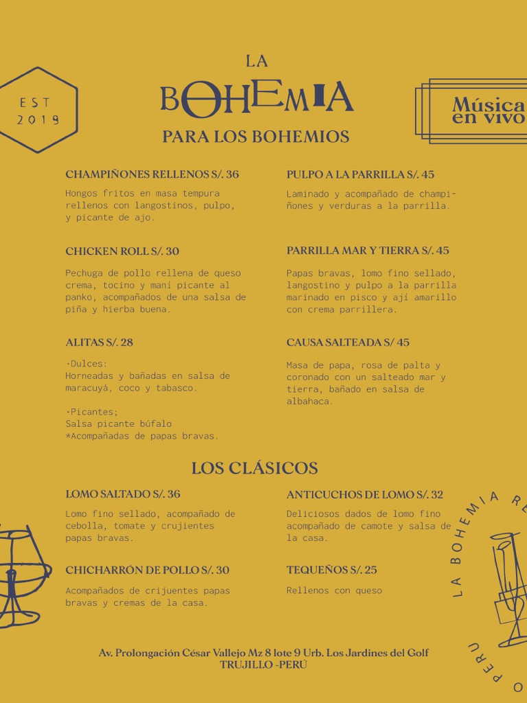 La Bohemia - Carta 2021 | PDF