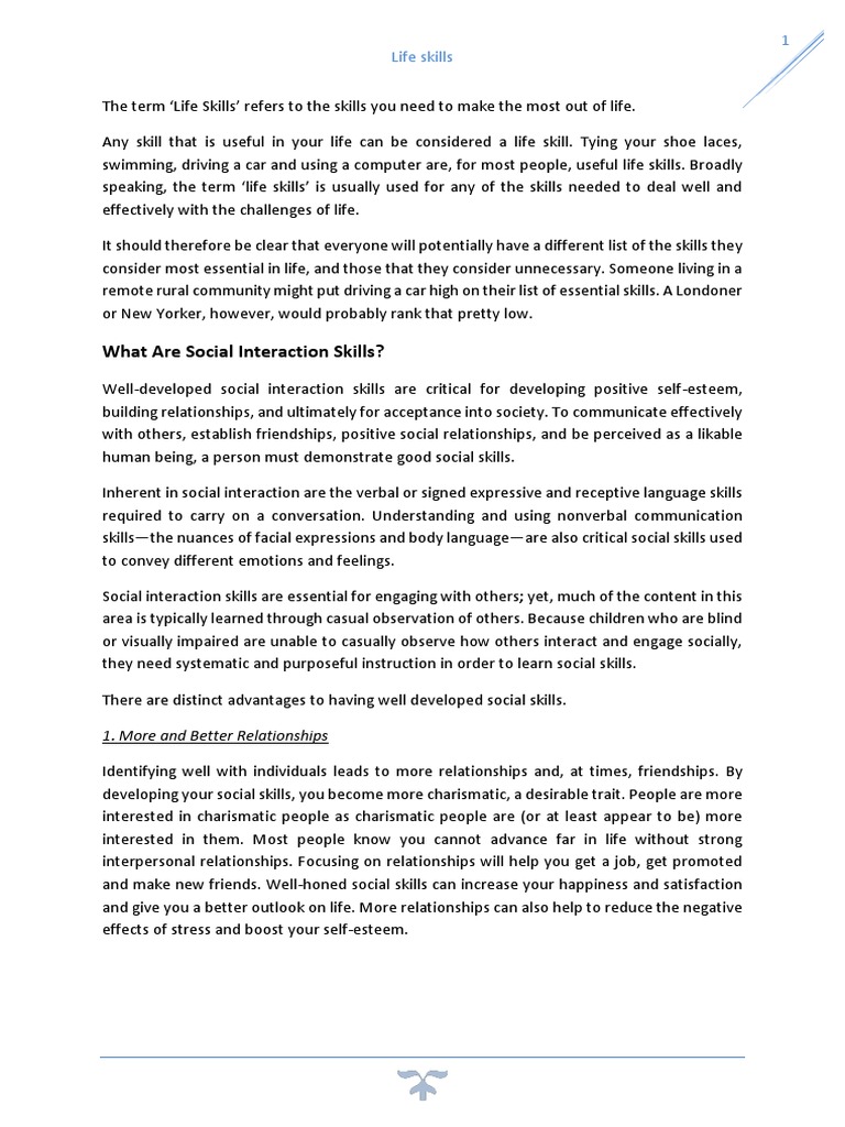 CH 2 | PDF | Social Skills | Self Awareness