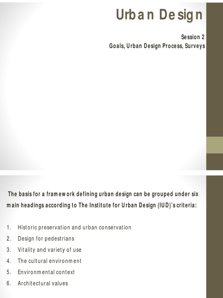 3.a Urban Design Process | PDF | Analysis | Space