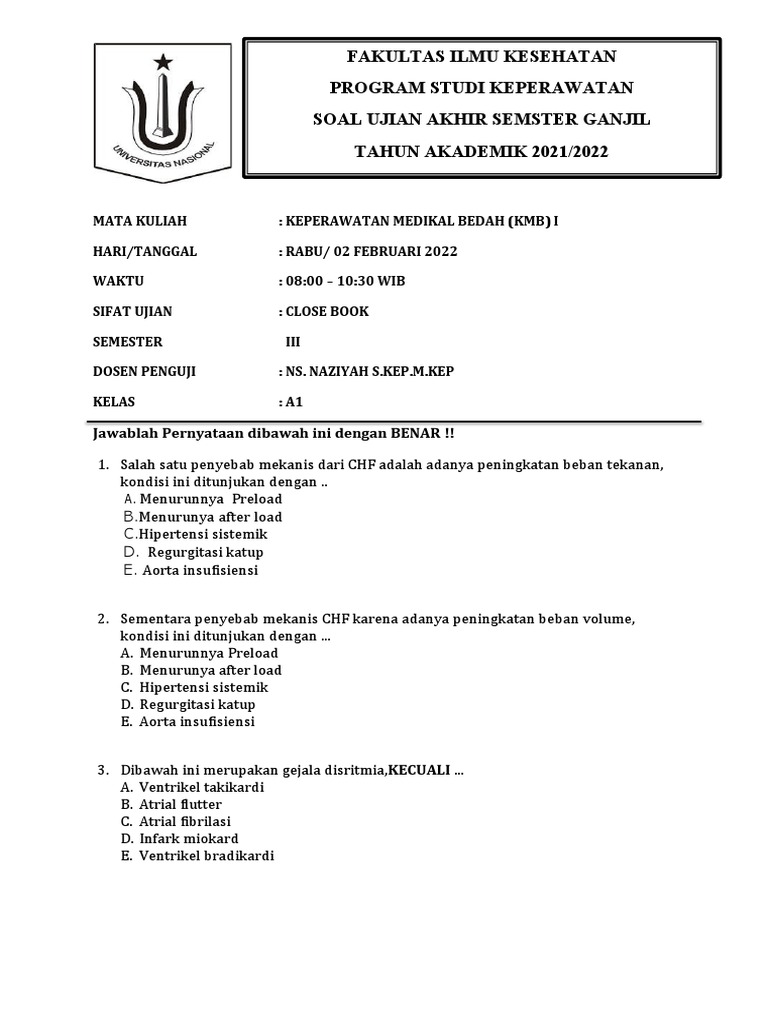 Uas KMB 1 Kelas A | PDF