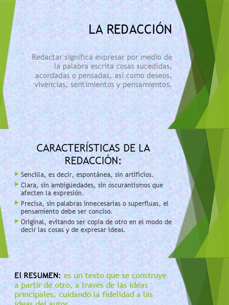 Características y Tipos de Redacción | PDF | Ensayos | Escritores