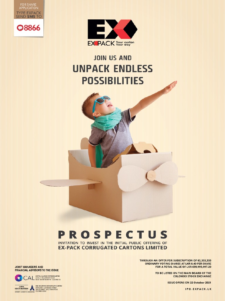 Prospectus Pack | PDF | Initial Public Offering | Taxes