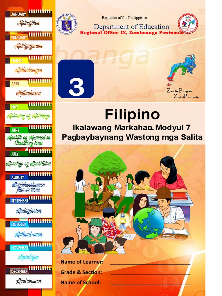 Filipino Ikalawang Markahan-Modyul 7-Pagbaybay Nang Wasto NG Mga Salita ...