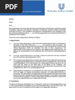 Sample Letter of Appointment For Non Executive Director | PDF ...