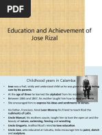 Jose Rizal's Family Tree Overview | PDF | Philippines