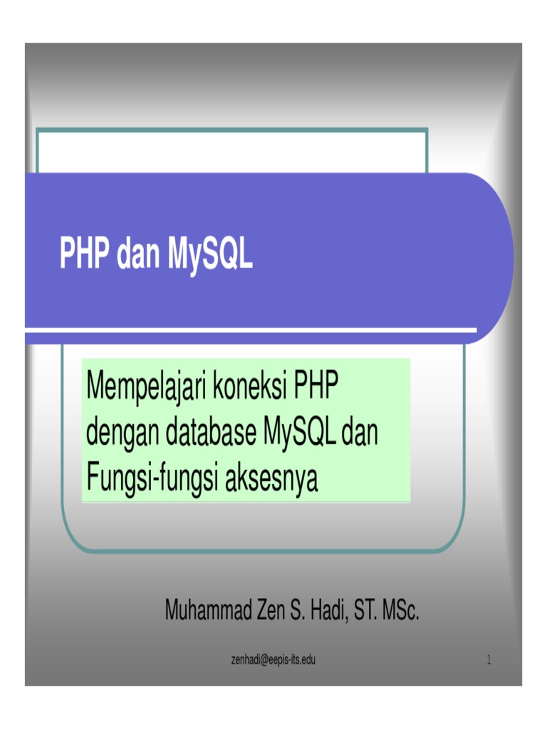 Modul 1 PHP Mysql | PDF