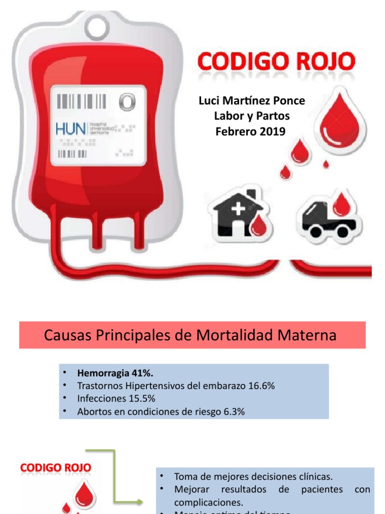 Manejo de Hemorragia Obstétrica y Código Rojo | PDF | Parto | Obstetricia
