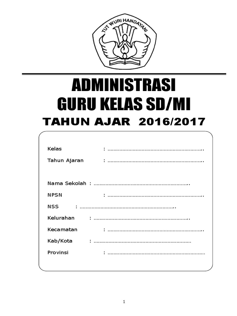 Administrasi Guru Versi Word | PDF | Karier & Perkembangan | Ilmu Sosial