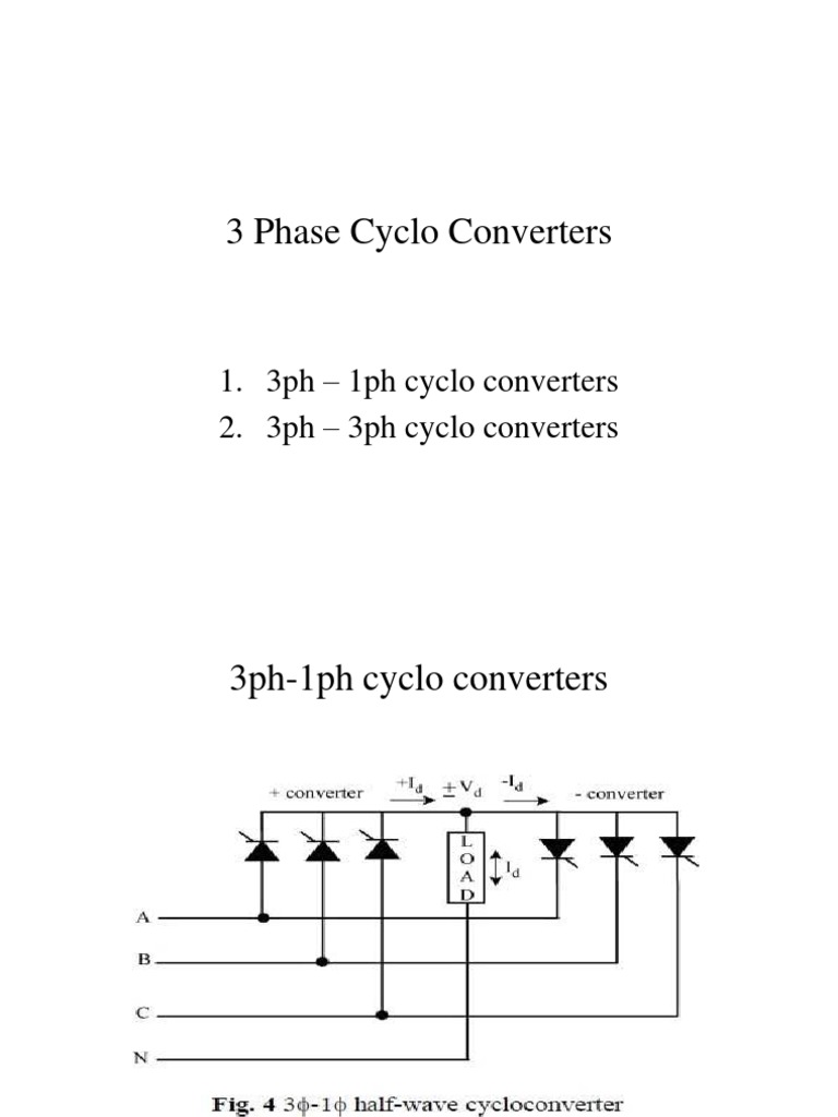 3ph Cyclo Converters | PDF