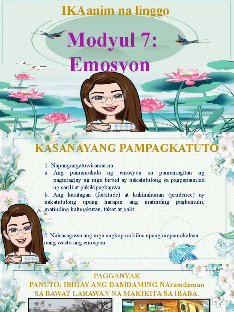 Ikaanim Na Linggo Linggo - Modyul 7 Emosyon | PDF