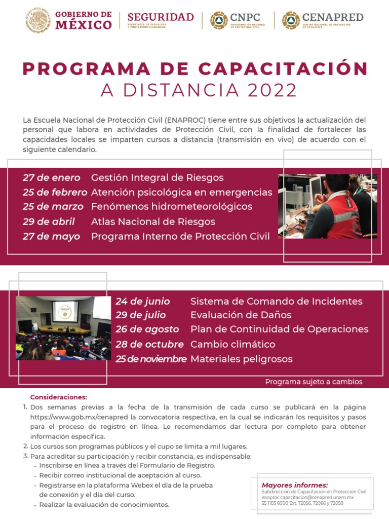 Programa de Capacitaci N 2022 | PDF