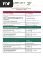 UnADM Calendario Vigente | PDF