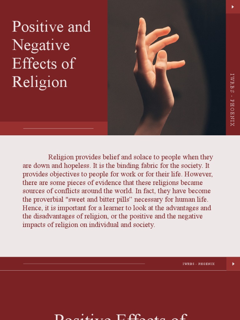 Positive and Negative Impacts of Religion | PDF | Peace | Mind