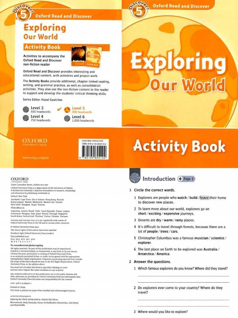 Exploring Our World Activity Book | PDF