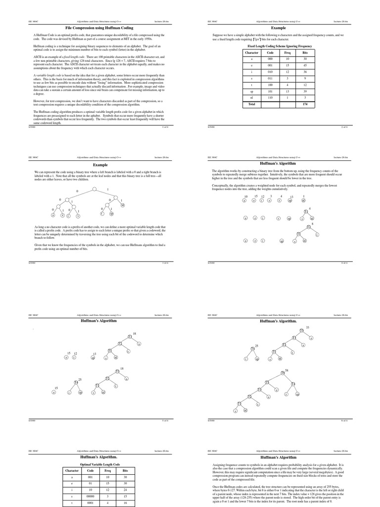 Lecture 26 | PDF | Code | Data Compression