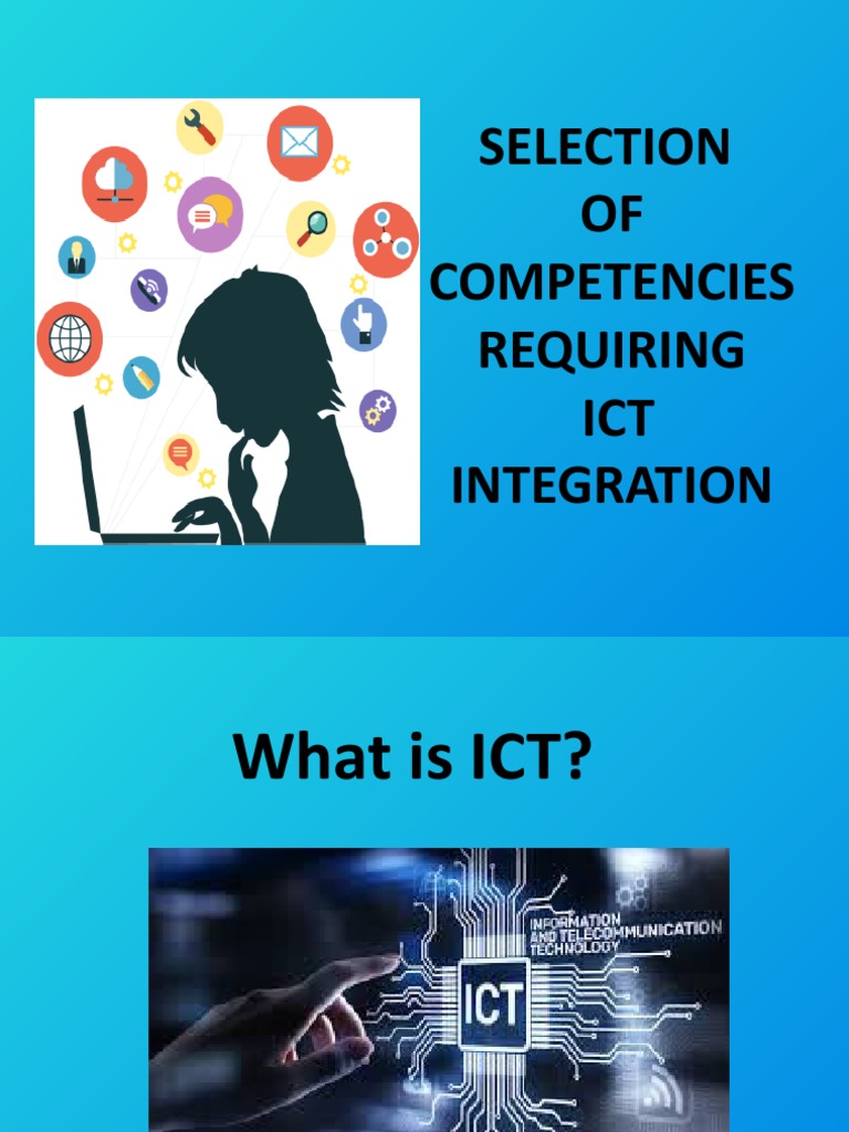 Selection of Competencies Requiring Ict Integration | PDF | Educational ...