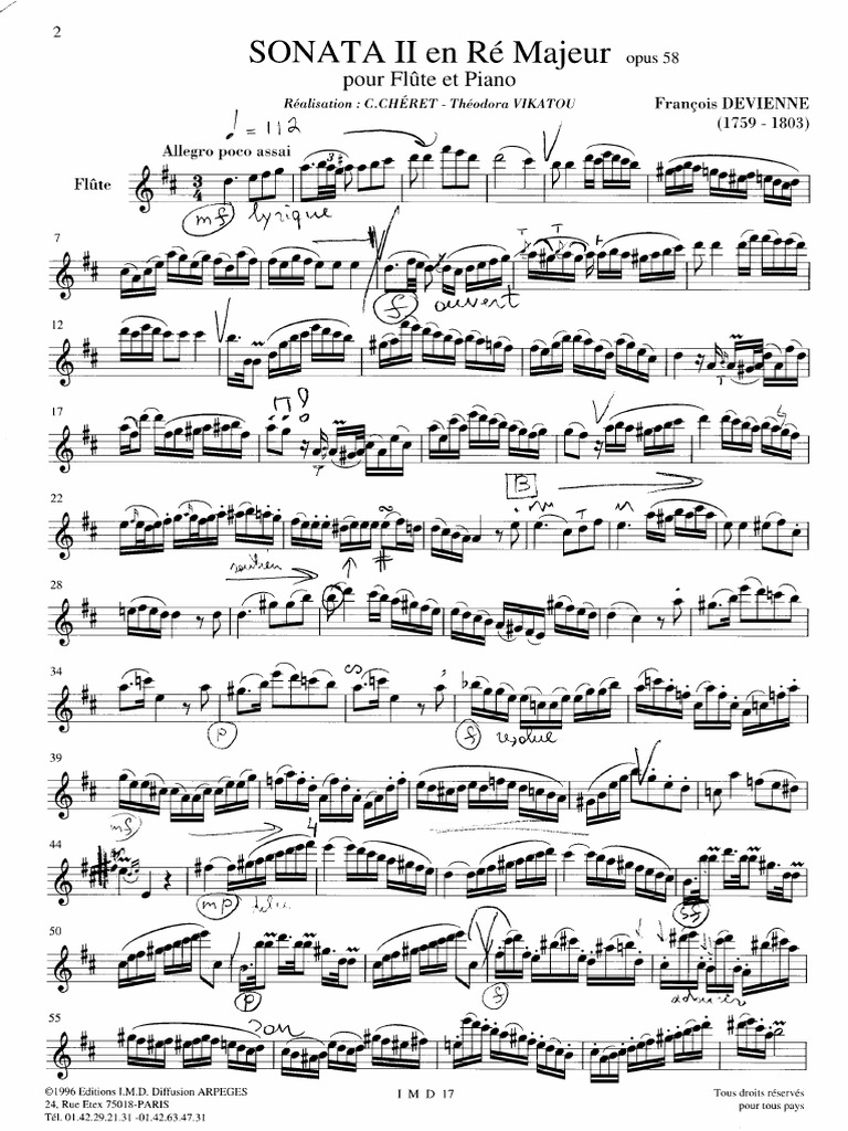 Devienne Sonata2 Flute | PDF