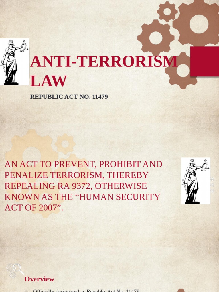 Anti-Terrorism LAW: Republic Act No. 11479 | PDF | Detention (Imprisonment) | Prosecutor