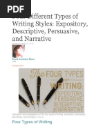 60 Words To Describe Writing or Speaking Styles - Writers Write | PDF ...