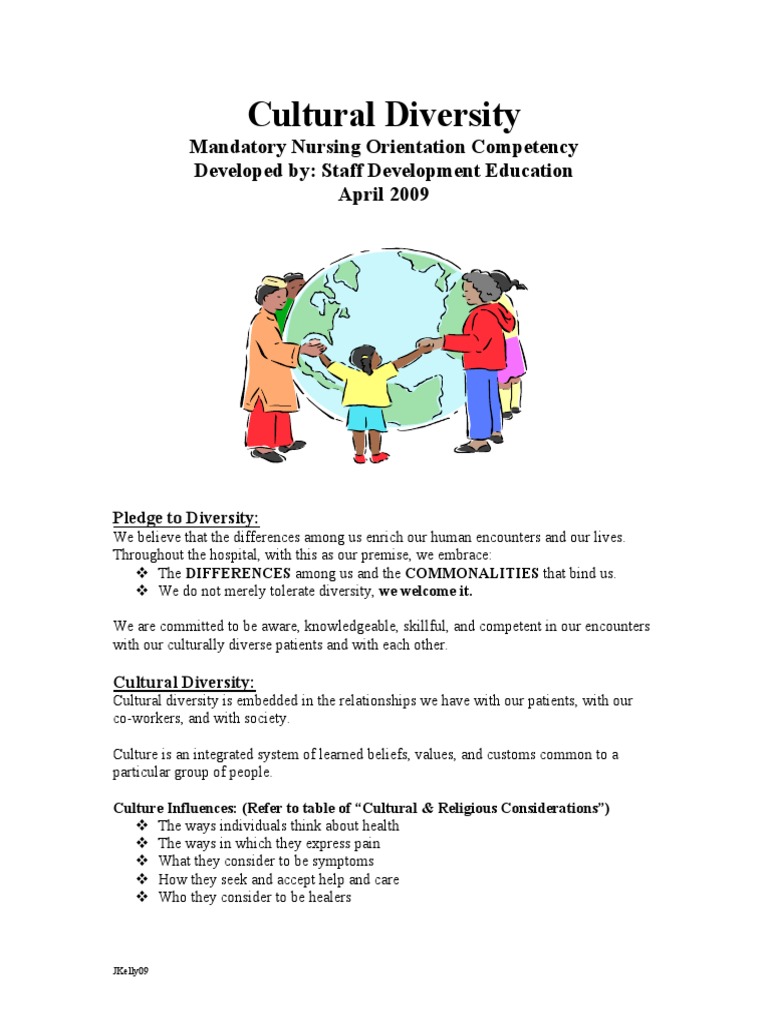 Cultural Diversity in Nursing | PDF | Family | Nursing